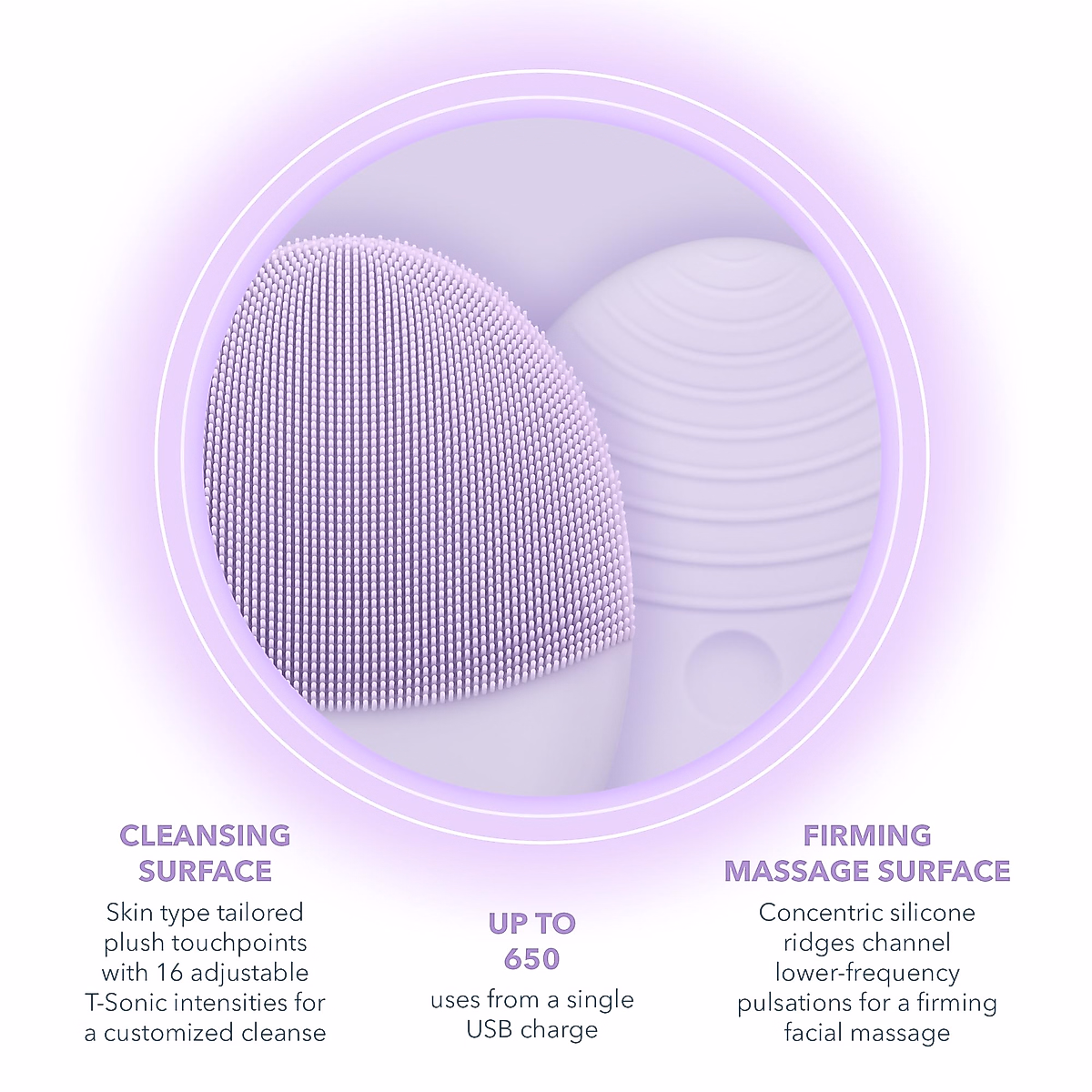 FOREO LUNA 3 Facial Cleansing Brush | Sensitive Skin | Anti Aging Face Massager | Enhances Absorption of Facial Products | For Clean & Healthy Face Care | Simple & Easy | Waterproof