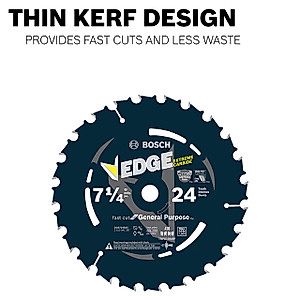 Bosch DCB724B3 3 pc. 7-1/4 In. 24 Tooth Edge Circular Saw Blades for Framing