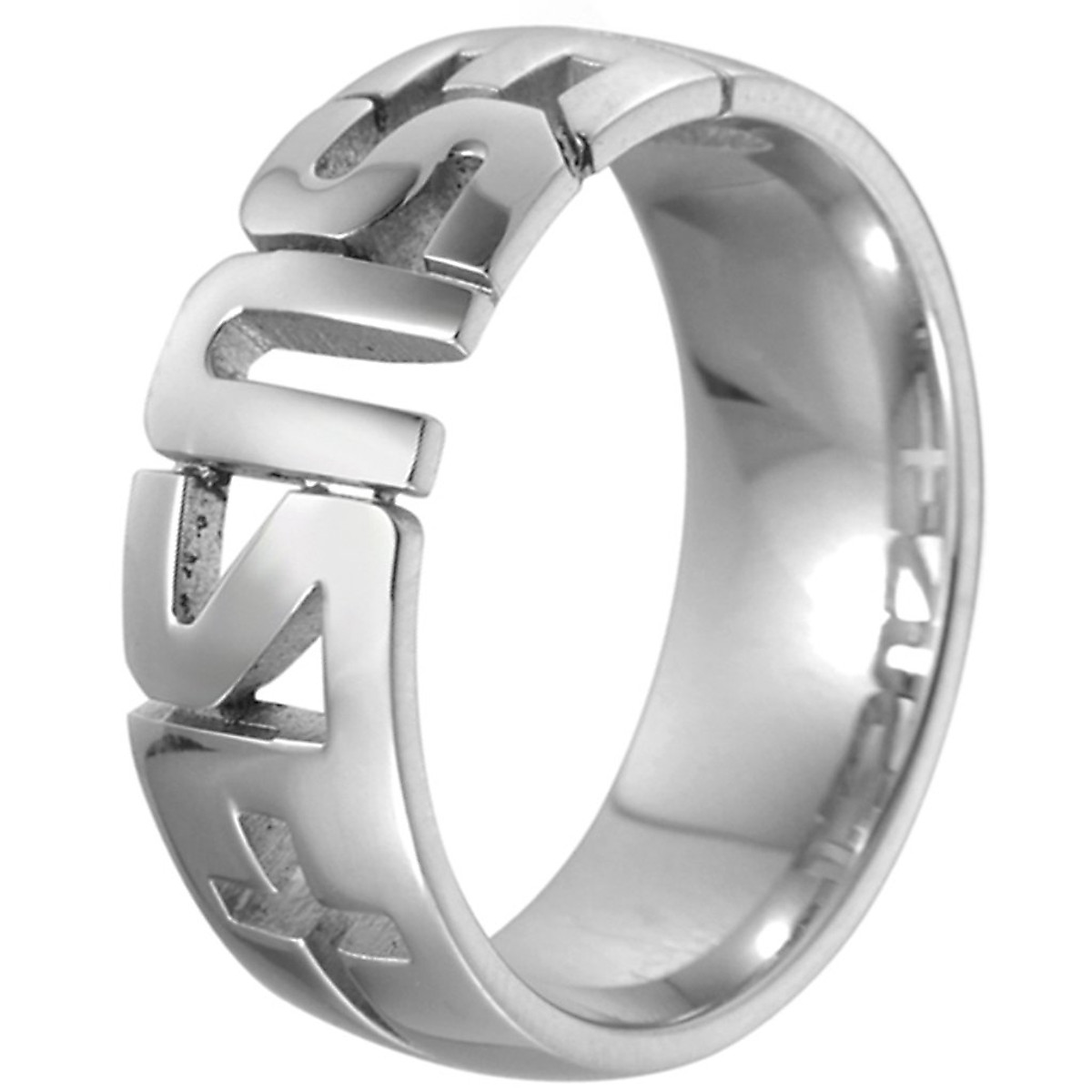 Jude Jewelers 8mm Stainless Steel Jesus Ring Christian Religious Holy Cross Wedding Engagement (10)