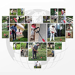 Portable Electric Cordless String Grass Trimmers,Handheld Lawn Edger Mini-Mower Height Adjustable Garden Brush Cutter Kit Rechargeable Battery and Charger Included