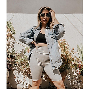 CAMPSNAIL 4 Pack Biker Shorts for Women High Waist - 3"/5"/8" Tummy Control Soft Athletic Yoga Workout Running Gym Shorts