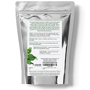 Organic Mullein Leaf 2 oz. (57g), USDA Certified Organic Mullein Leaf Tea, Mullen Leaves, Mullin Leaf, Mullein Smoking Herb, Mullein Organic Tea, Mullien Leaf, Cut & Sifted