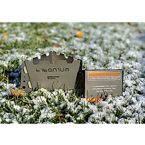 Titanium Solid Fuel Stove - Integrated Wind Shield