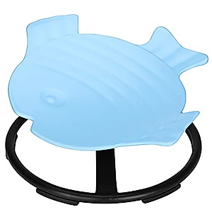 FERUERW Autism Kids Swiel Chair,Sensory Toy Chair,Carousel Spin Sensory Chair for Kids,Training Body Coordination,Kids Spinning Chair,Metal Base Non-Slip Sitting More Safer(Blue)