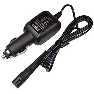 HQRP Car Charger Compatible with Braun Series 3 Model 340s-4 Type 5414, Series 7 9 3 5 1 Series 3 Model 330s-4, 320s-4, 3020s Type 5415, Cruzer-4 Cruzer-6 Shaver, 12-Volt Vehicle Adapter Power Cord