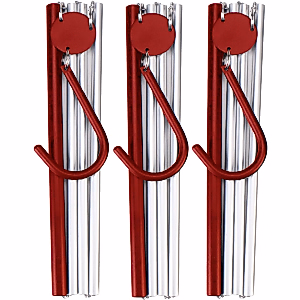 BETTERALL Foldable Hangers for Travel 3 Pack, Travel Hangers Foldable for Suitcase, Light Folding Hangers, Foldable Coat Hanger, Portable Hangers, for Business Trip, Caravan, Hotel, Red