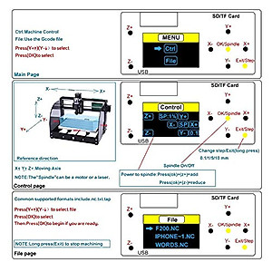 CNCTOPBAOS 3 Axis GRBL Control Board USB Port CNC Router Controller Board grbl 1.1f with GRBL Offline Controller Remote Hand Control for CNC Engraving Milling Machine Mini DIY 1610 CNC 3018 PRO