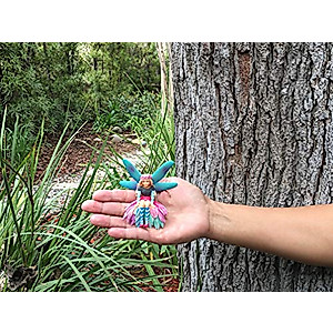 GlitZGlam Katrina The Garden Fairy – a Miniature Fairy Statue for Your Fairy Garden and Miniature Figurines