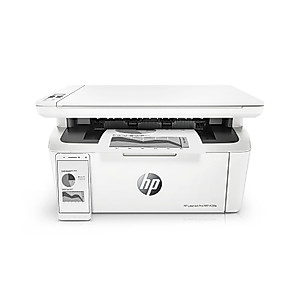 HP LaserJet Pro M28W Wireless All-in-One Monochrome Laser Printer, Ethernet, print speeds up to 18/19 ppm, Print Scan Copy, Auto-On/Auto-Off, White