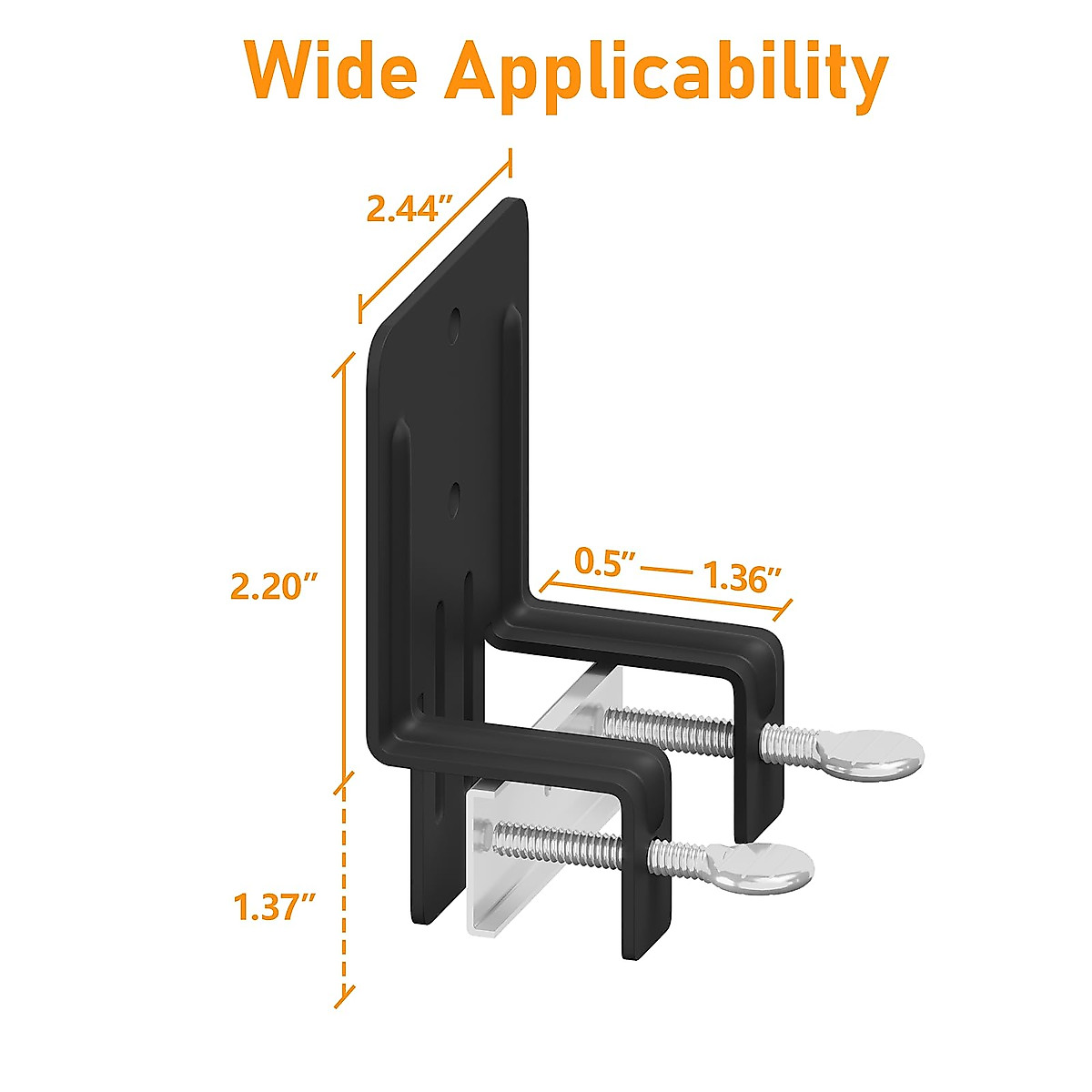 Askeld 6 PCS Non-Slip Mattress Gaskets, Mattress Gripper for Metal Bed Frame, Adjustable Mattress Slide Stopper, Durable Mattress Retainer Bar,Keep Mattress from Sliding,Black