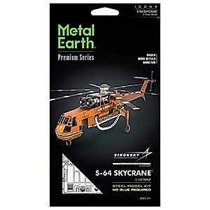 Metal Earth Premium Series S-64 Skycrane 3D Metal Model Kit Fascinations