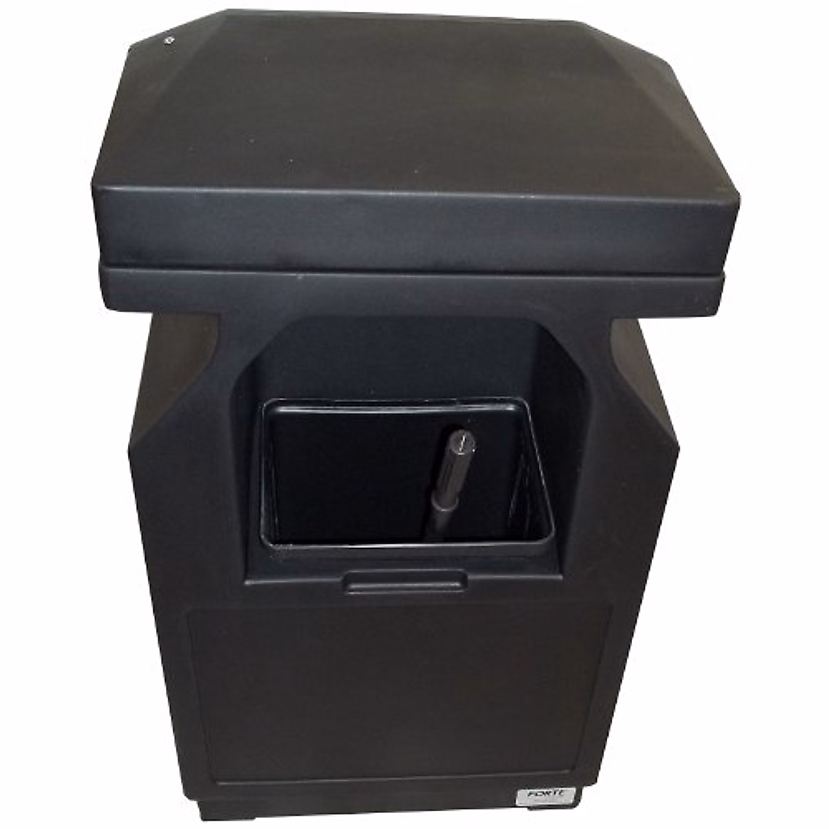 Forte Products 8001463 Sidekick Plastic Windshield Service Center, 13" L x 21.5" W x 36" H, Black