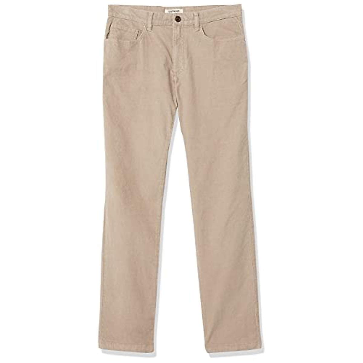 Goodthreads Men's Slim-Fit 5-Pocket Comfort Stretch Corduroy Pant, Light Khaki Brown, 34W x 31L