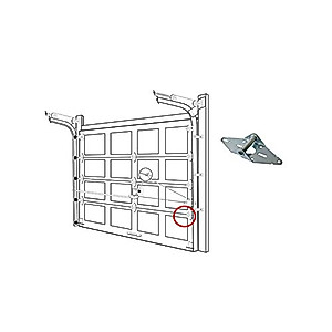 Heavy Duty 14 Gauge Steel #1 Garage Door Hinge with Galvanized Finish - Residential/Light Commercial Garage Door Replacement