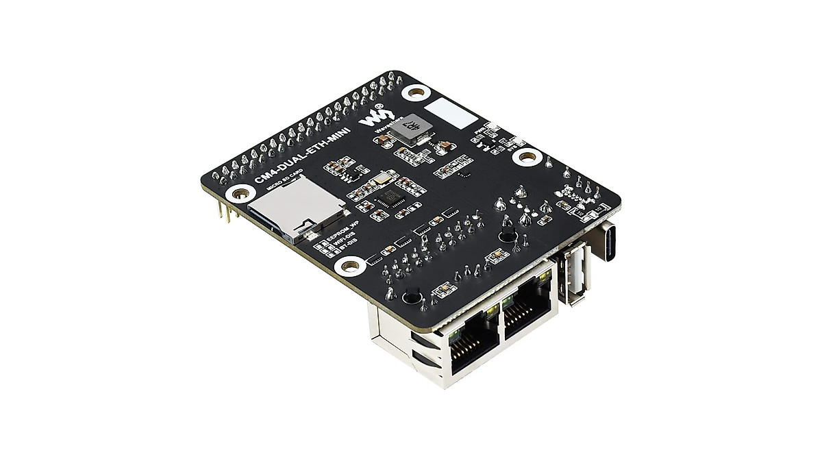 Mini Dual Gigabit Ethernet Base Board for Raspberry Pi Compute Module 4 ...