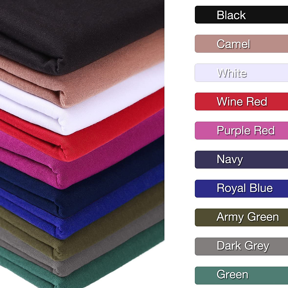 Kachanaa 4 Pieces Stretch Headwraps Ultra for Women Soft Urban Long African Head Scarf Solid Color Breathable Turbans Head Accessories