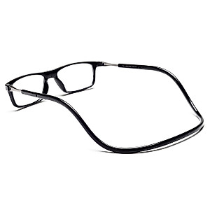 ME RELATE Magnetic Reading Glasses Hang Neck Adjustable Temples Black03 +2.75