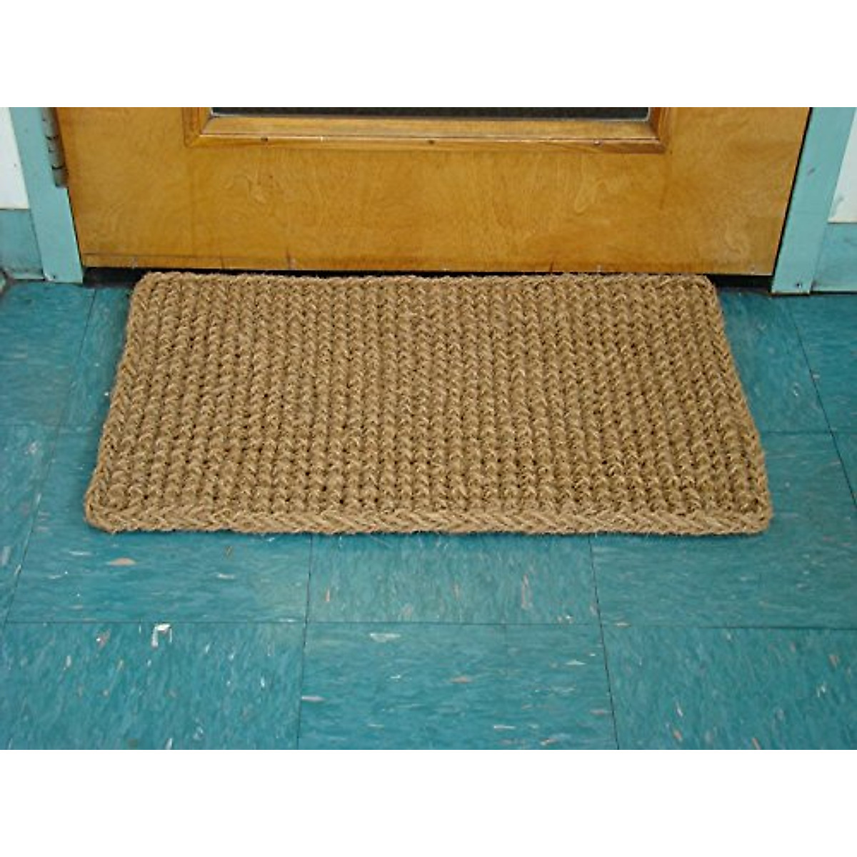 Kempf Rectangle Dragon Coco Coir Doormat, 22-inch by 36-inch, Entrance Mat, Indoor Outdoor, Natural Fiber Mat, Large Size