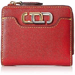 Marc Jacobs TheJLink M0017024 Women's Bi-Fold Wallet, Lipstick Red
