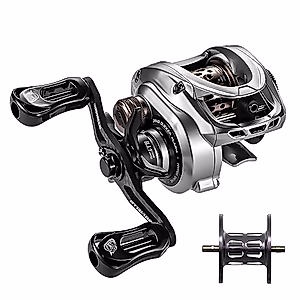 DOVIELLO HICC50 136g/4.8oz Ultralight Baitcaster Reels BFS Reel Baitcasting Fishing Reel 7.1 Gear Ratio 11+1BB 4KG/8.8LB Drag Power Baitcaster Full Carbon High Compact