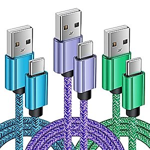 Android Charging Cable Samsung Phone Charger Fast Charging Cord USB Type C Cable Charger Fast Charge 6FT for Samsung Galaxy S23 Ultra/S22 /S21/S10/S9/A14/A13 5G/A03s/A01/A11/A12/A20/A23/A50/A51/A52