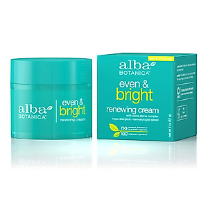 Alba Botanica Even and Bright Renewal Cream 2 Fl. Oz (Packaging May Vary)