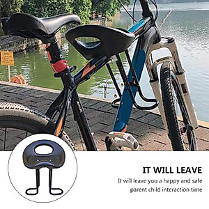 BESPORTBLE 1pc Mount Kids Bike Rear Baby Bike Safety Saddle Bike Seats Riding Safety Bike Rear Rack Bike Baby Carrier Toddler Chair Infant Carseat Front Beam Safety Seat Fold Pedal Child Iron