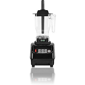 OmniBlend Omni-Q TM-800BQ Commercial Quiet Smoothie Blender, Full Sound Enclosure, 1.5 Liter BPA-Free Container, Self Cleaning, Heavy Duty 3 Speed (Black)