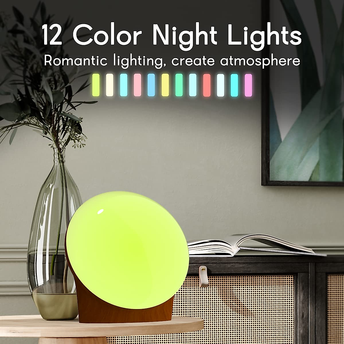 Brown Noise Sound Machine with 30 Soothing Sound White Noise Machine 12 Colors Night Light with 36 Volume Levels and Memory Function 4 Timers 10 Adjustable Brightness Sleep Machine for Baby Adult Kids