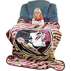 College Covers Florida State Seminoles Raschel Throw Blanket, 60 in by 50 in