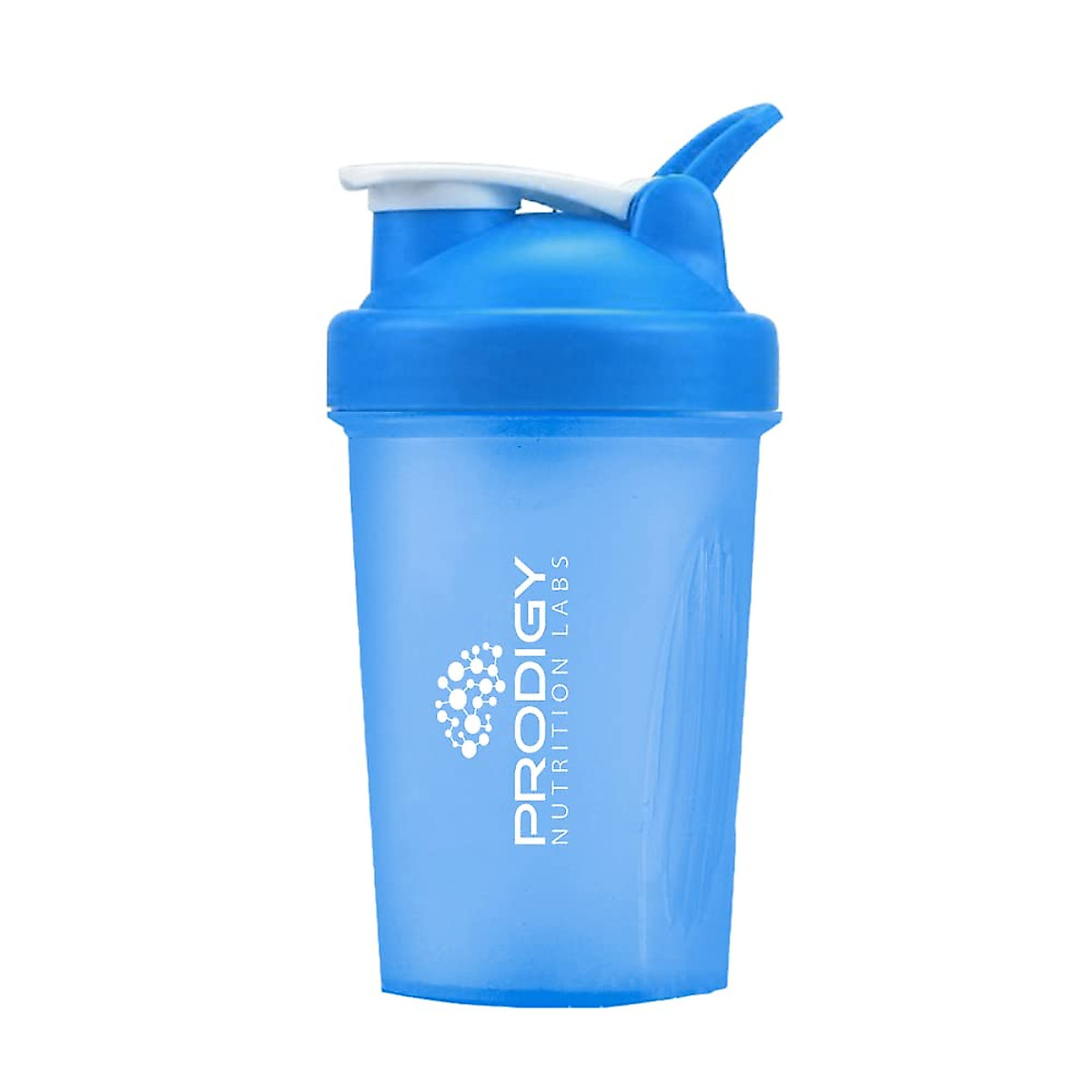 Prodigy Nutrition Labs Premium Shaker Bottle Perfect for Protein Shakes and Pre Workout -14 Ounce (Blue)