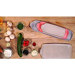 Emile Henry Large, Burgundy Appetizer Platter, 12 x 6 inch