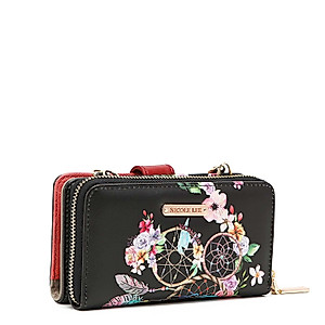 Nicole Lee 2 Piece Phone Case Crossbody Wallet (DREAM OFALL COLORS)