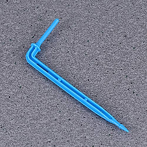 YARNOW 100pcs Garden Irrigation Curved Drop Arrow Water Saving Arrow Drip Head Emitter Plants Irrigation Micro Dripper Greenhouse Garden Fittings