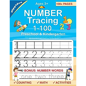 Number Tracing book for Preschoolers: Preschool Numbers Tracing Math Practice Workbook: Math Activity Book for Pre K, Kindergarten and Kids Ages 3-5