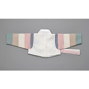 hanbok store Hanbok Baby Girl Korea Traditional Clothing 100th Days Baikil Celebration Party Pink Saekdong Sleeve DDBG01 Medium