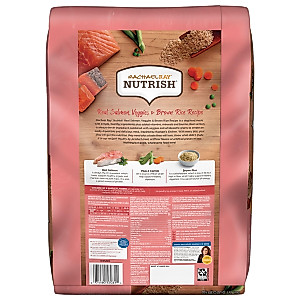 Nutrish Rachael Ray Real Salmon, Veggies & Brown Rice Recipe Dry Dog Food, 13 lb. Bag
