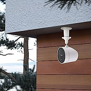 UYODM 2 Pack Wall Mount Holder for SimpliSafe Outdoor Security Camera, 360°Rotation Security Bracket with 1/4 Screw Thread , Camera Not Included (White)