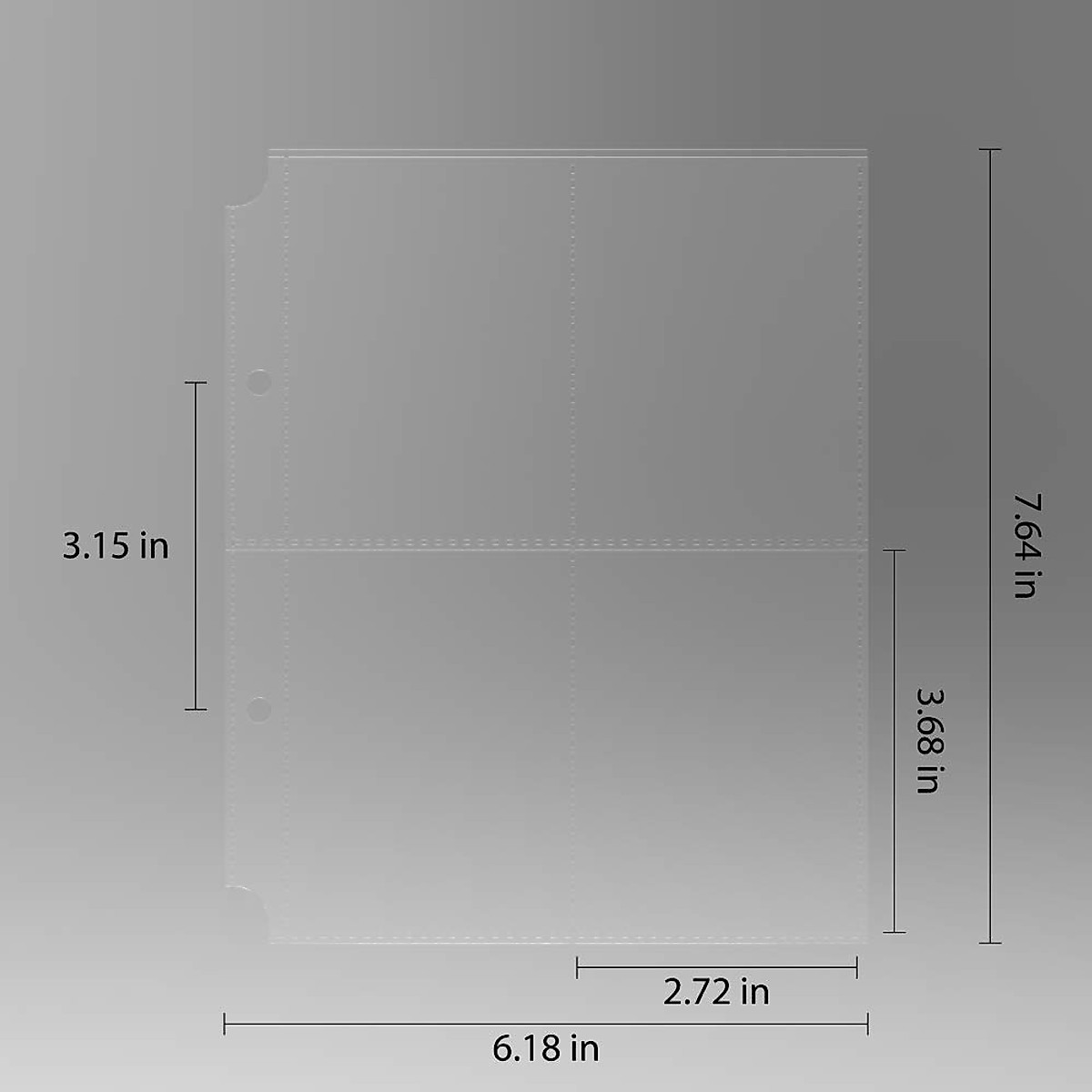 Rayvol 4-Pocket Trading Card Sleeves 30-Pack, Fit 240 Cards Compatible with Baseball Sports Cards, YuGiOh, and Other TCG Card Games