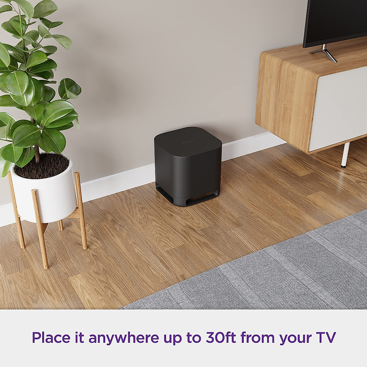 Roku Wireless Bass Pro, Subwoofer for Roku Streambar, Roku Streambar Pro, and Roku Wireless Speakers