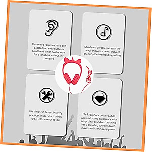 KOMBIUDA 3pcs cat Ear Headphones Gaming Headset on Ear Headphone Over Ear Headphone Over The Ear Headphones Bunny Headphone Kid Headphones Kids Headset Child Accessories Cartoon