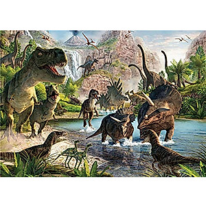 Qian Dinosaur Photography Background 3D Dinosaur Photo Studio Props Booth Birthday Party Decoration Backdrops 7x5ft