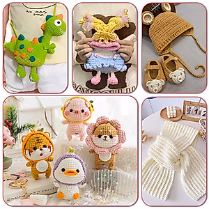 2 Pcs 100g Cotton Acrylic Yarn for Crocheting,Soft and Fluffy Crochet Yarn for Knitting and Crafts，4 ply Warm Yarn for DIY Slippers Cushions Dolls Bags Blankets Ornaments and Trinkets（Aqua Green）