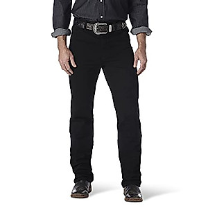 Wrangler Men's Cowboy Cut Slim Fit Jean, Shadow Black, 40W x 30L