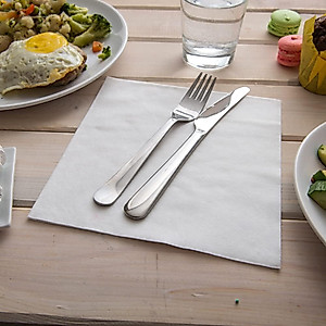 Restaurantware Luxenap 15.8 x 15.8 Inch Linen-Feel Napkins 25 airlaid Disposable Napkins - Sustainable Durable White Paper Square Paper Napkins For All Kinds Of Events