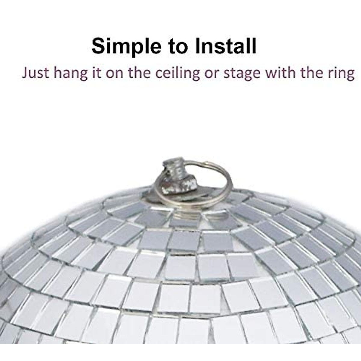 8" Mirror Disco Ball Great for a Party or Dj Light Effect Christmas