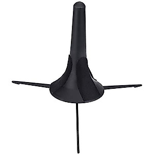 Jiayouy Black Portable Trumpet Stand Holder Metal Tripod Holder Stand Foldable - 6.7" x4.5"