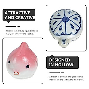 MAGICLULU 3Pcs Ceramic Animal Figurines Fish Frog Turtle Aquarium Floating Decorations Realistic Artificial Fishes Fish Tank Decorations Ornaments