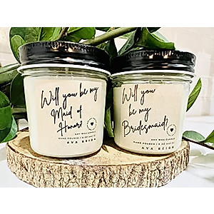 Will You Be My Bridesmaid Candle, Bridesmaid Proposal Candle, Bridesmaid Proposal Box Ideas