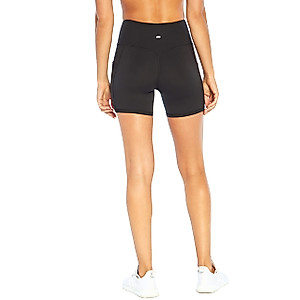 Marika Womens Linnette High Waist Tummy Control Short, Black, Large US